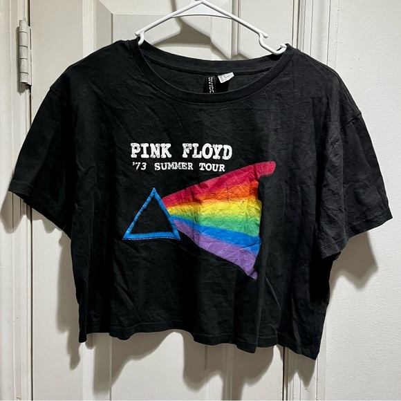 Divided | Tops | Vintage Pink Floyd 73 Summer Tour Crop Top | Poshmark